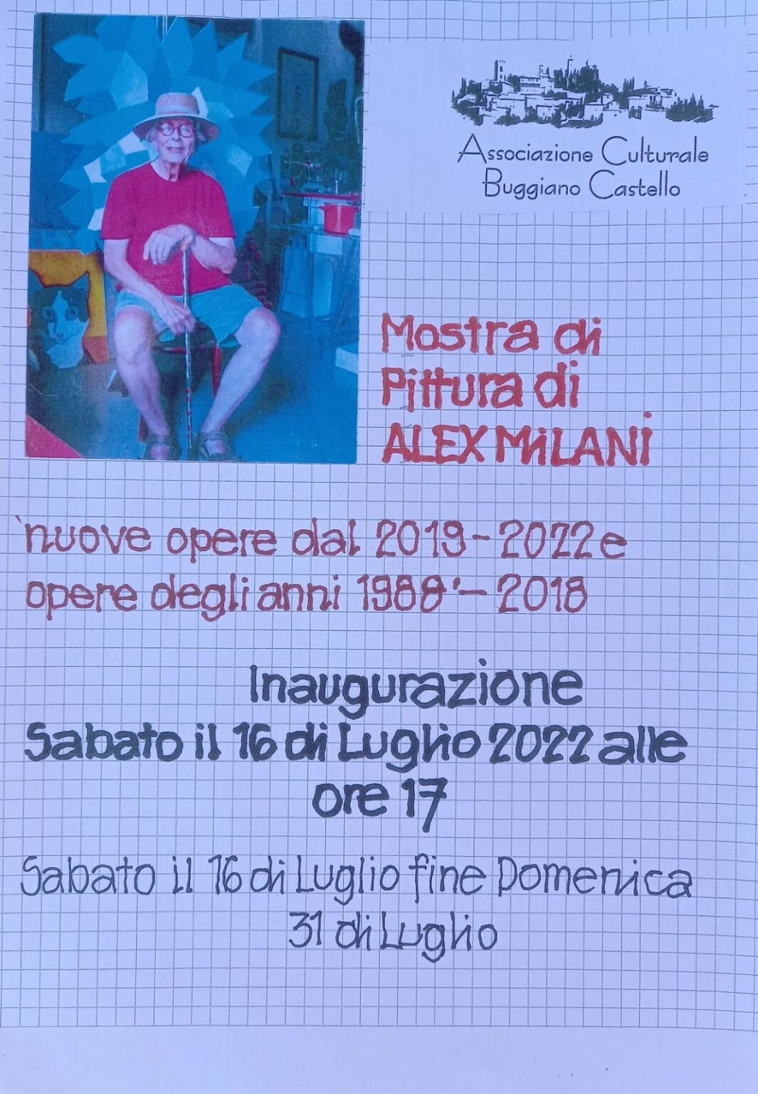Mostra di Pittura di Alex Milani - Visit Buggiano
